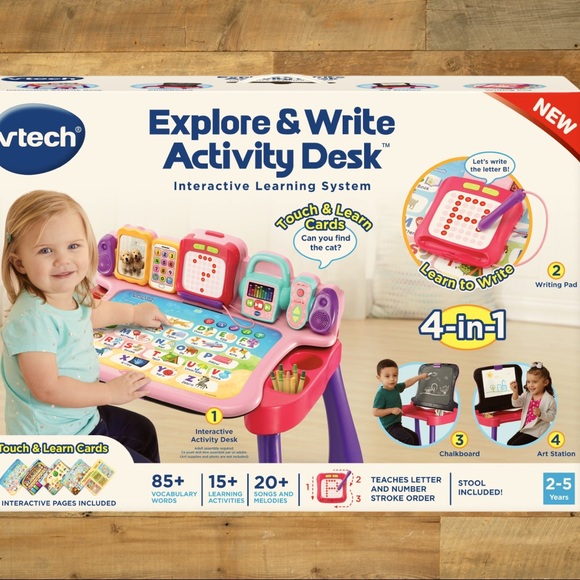 vtech | Toys | New Vtech Explore And Write Activity Desk Learning Table ...